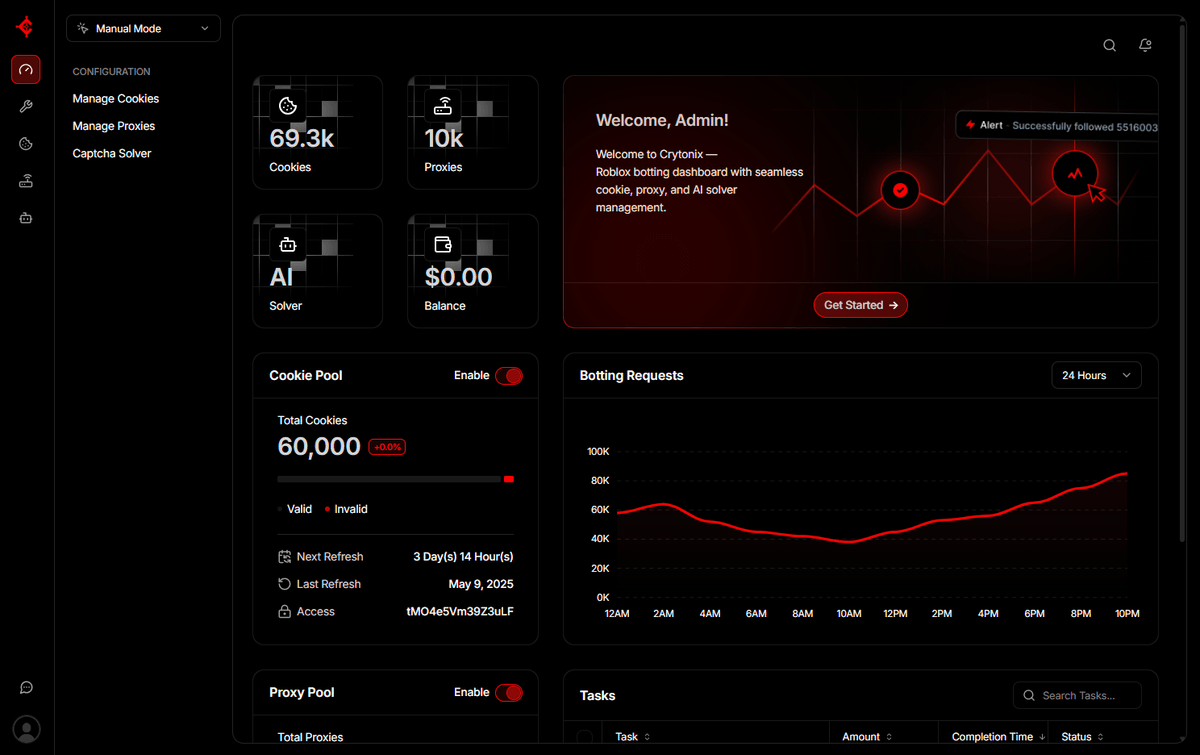 Crytonix - The Most Powerful Roblox Botting Multitool
