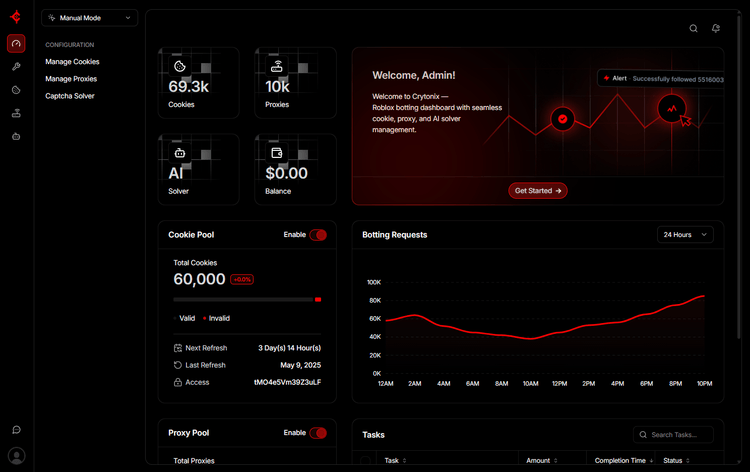 Crytonix - The Most Powerful Roblox Botting Multitool